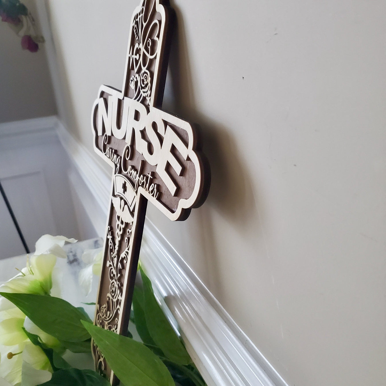 Nurse Cross Made Of Wood, RN LPN LVN Graduation Gift, Pinning Ceremony ...