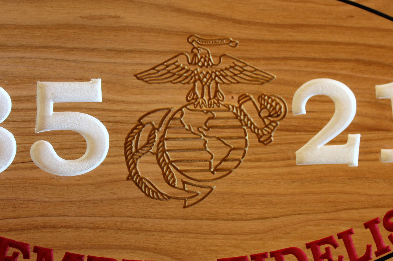 Marine Corps Carved MOS Plaque with painted letters, USMC Wall Art, Gi ...