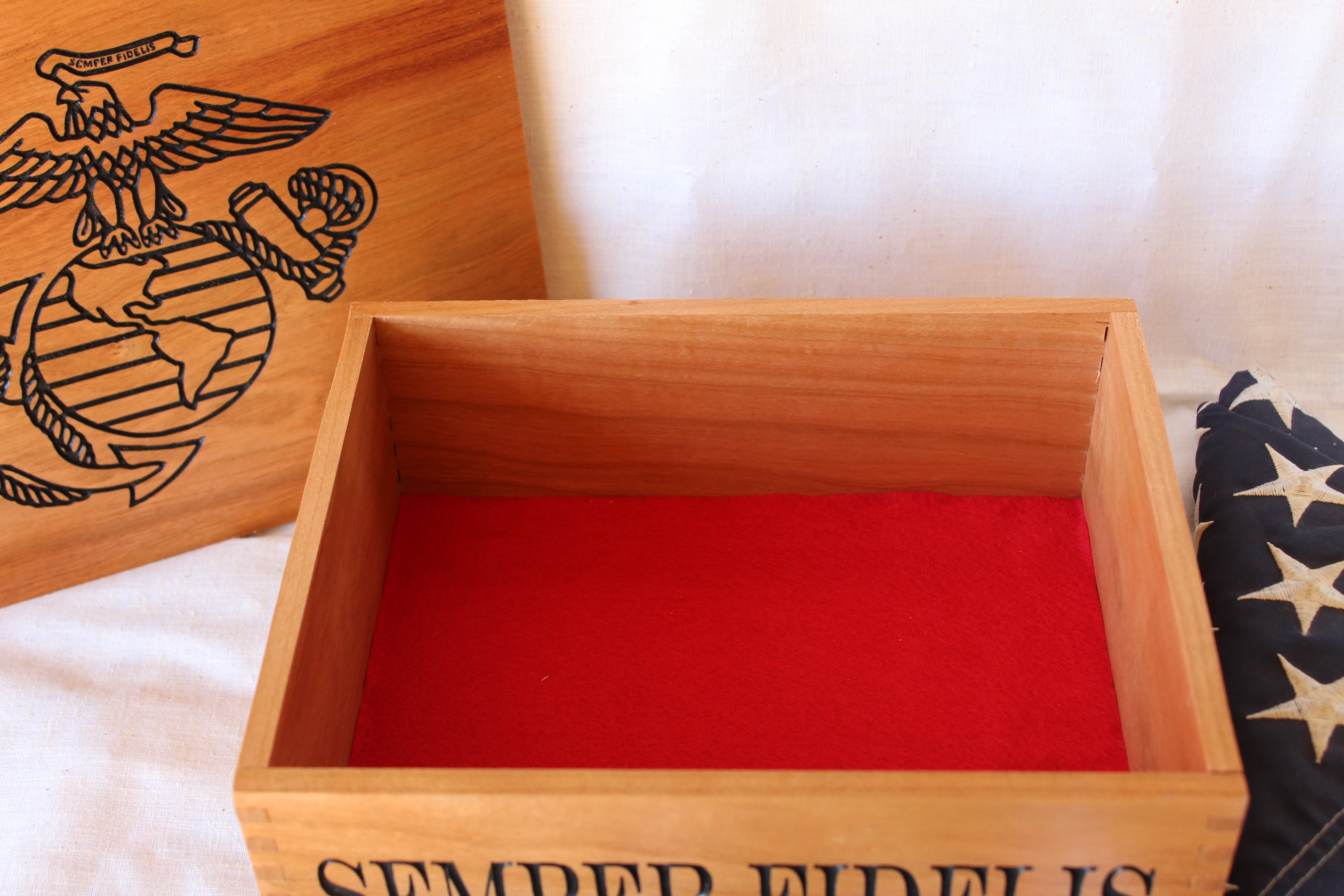 USMC Engraved Keepsake Box, Marine Corps Gifts, Gift For Military ...