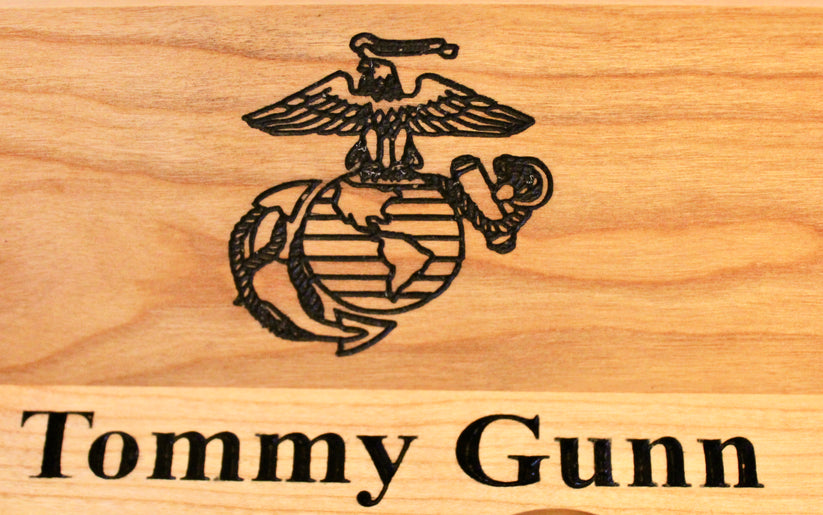 Personalized USMC dual desk display, Personalized military gifts ...