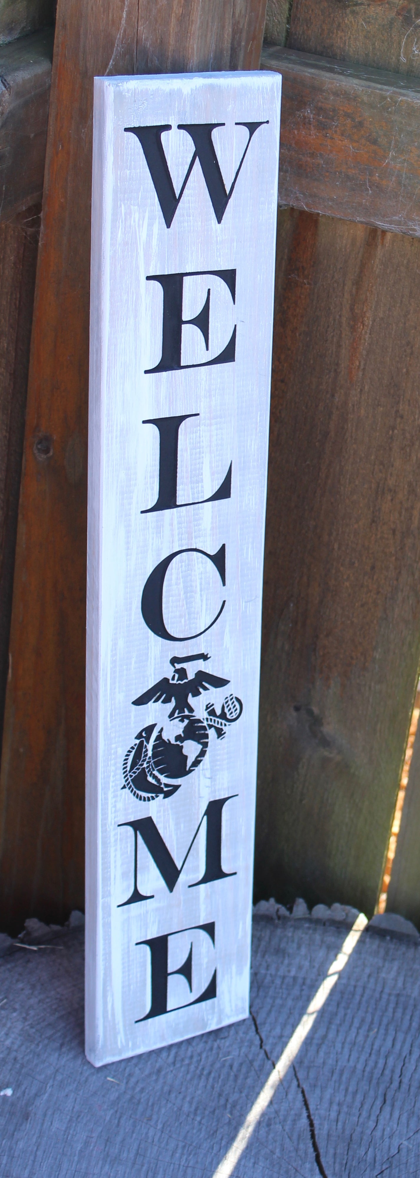 USMC Welcome Sign Engraved Wood Sign, Marine Corps Welcome Sign – Wally ...